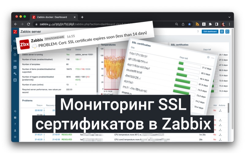 Мониторинг SSL сертификатов в Zabbix · DevOps, Productivity, Career // etogeek blog